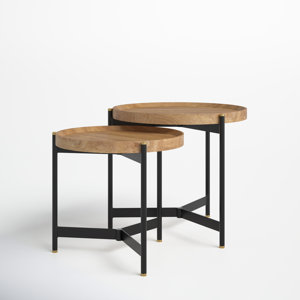 Joss & Main Milda Tray Top 3 Legs Nesting Tables & Reviews | Wayfair