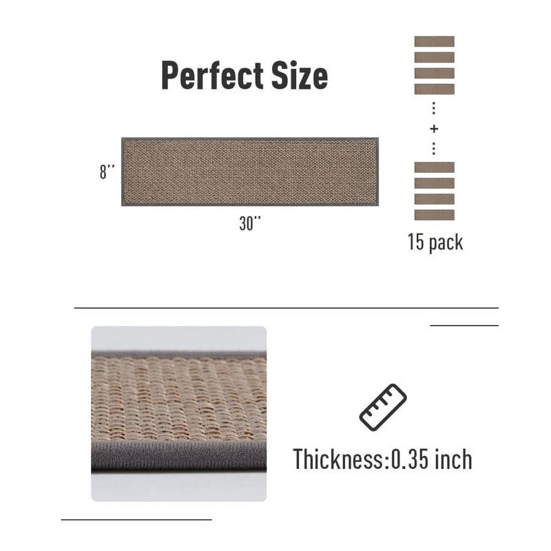 Rosecliff Heights Bryelle Non-Slip Stair Tread & Reviews | Wayfair