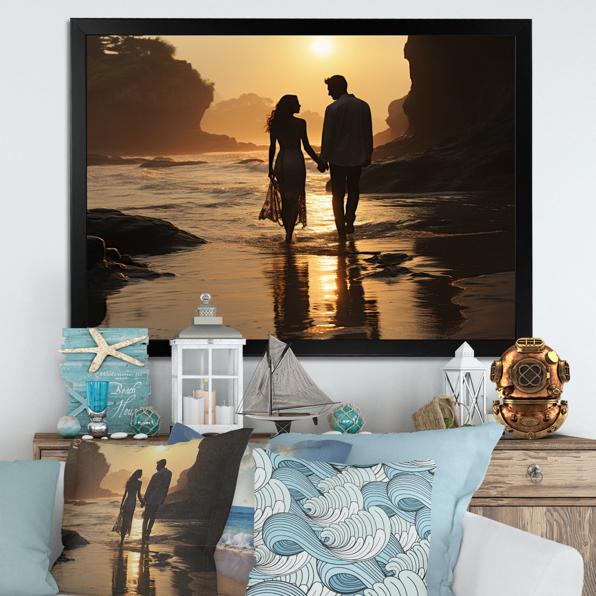 Dovecove Beach Photo Loves V - Nautical & Beach Wall Art Prints ...