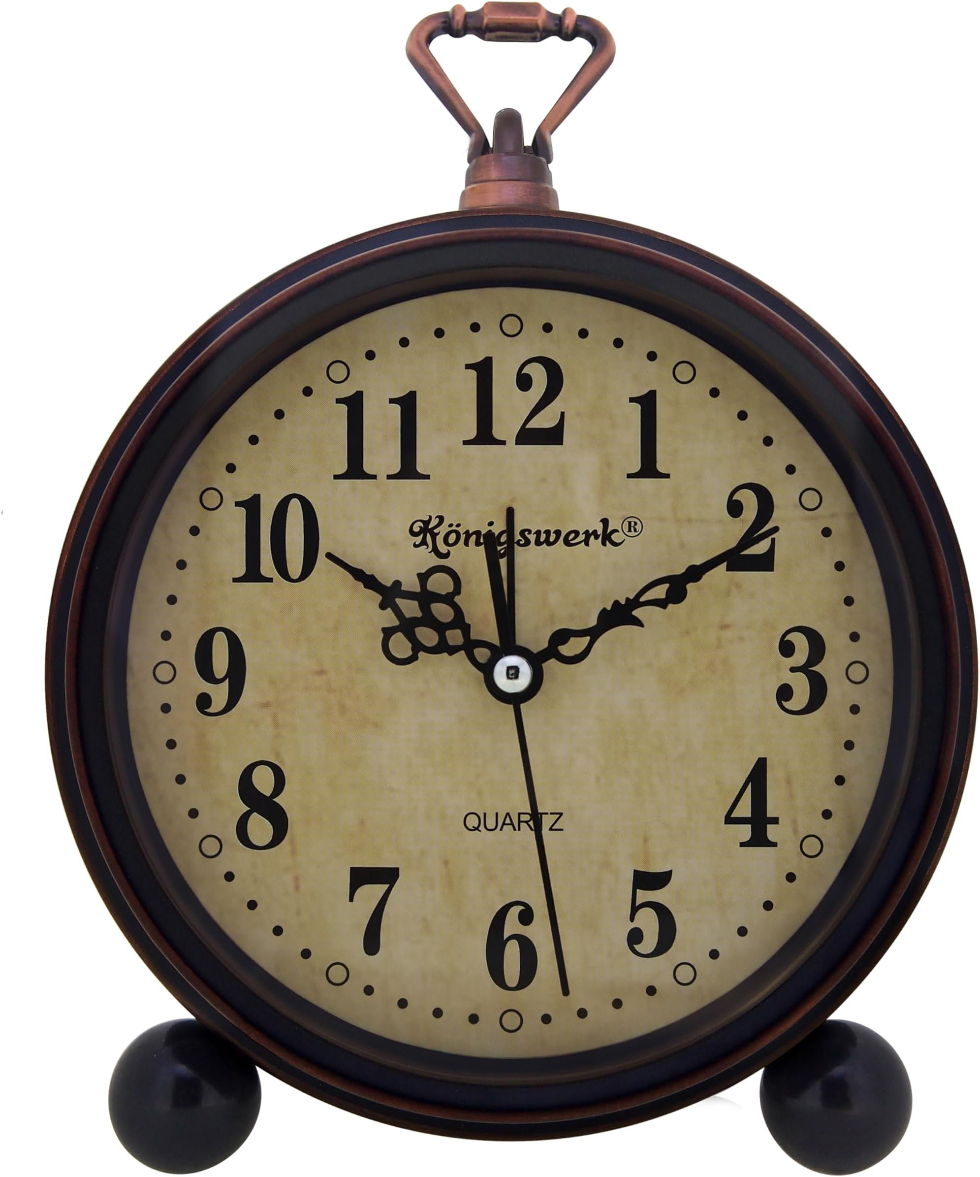 Static Poster Königswerk Vintage Analog Alarm Clock, 5.25 Inch Small ...