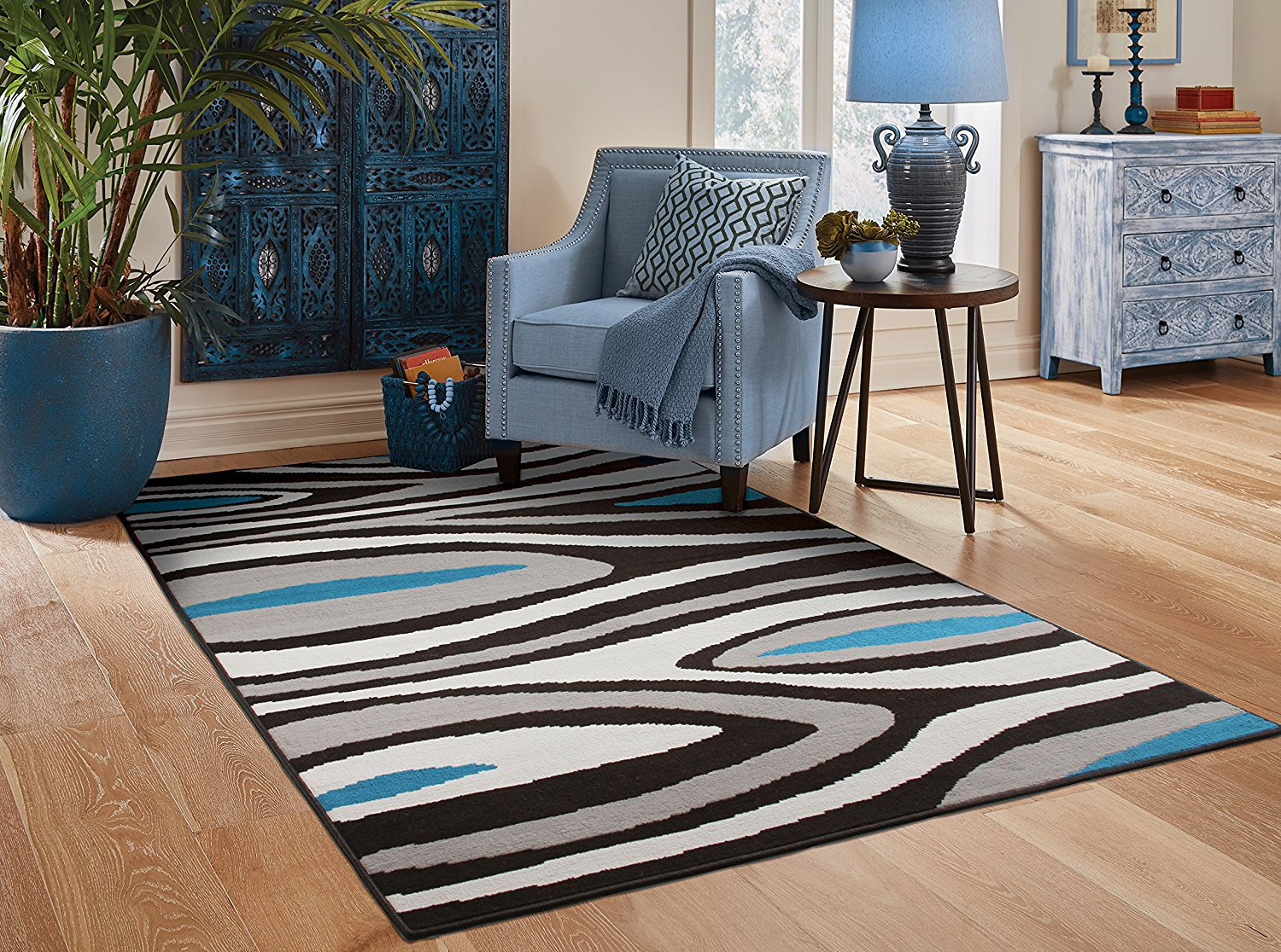 Wrought Studio™ Sonntag Power Loom Black/Gray Rug & Reviews | Wayfair