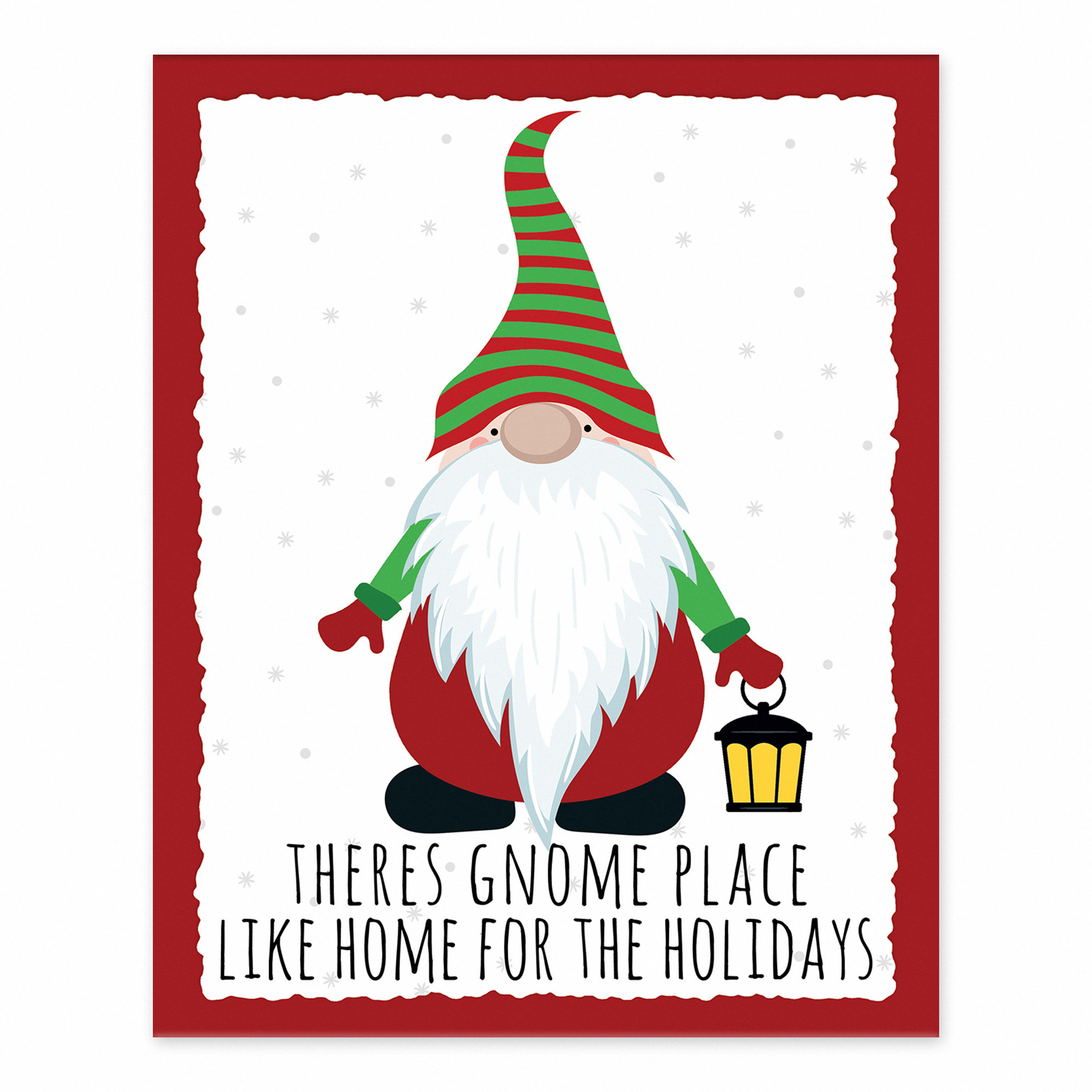 The Holiday Aisle® Rey There's Gnome Place Like Home Easelback ...