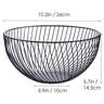 Wrought Studio™ 10.2-Inch Round Black Wire Fruit Basket - Kitchen ...