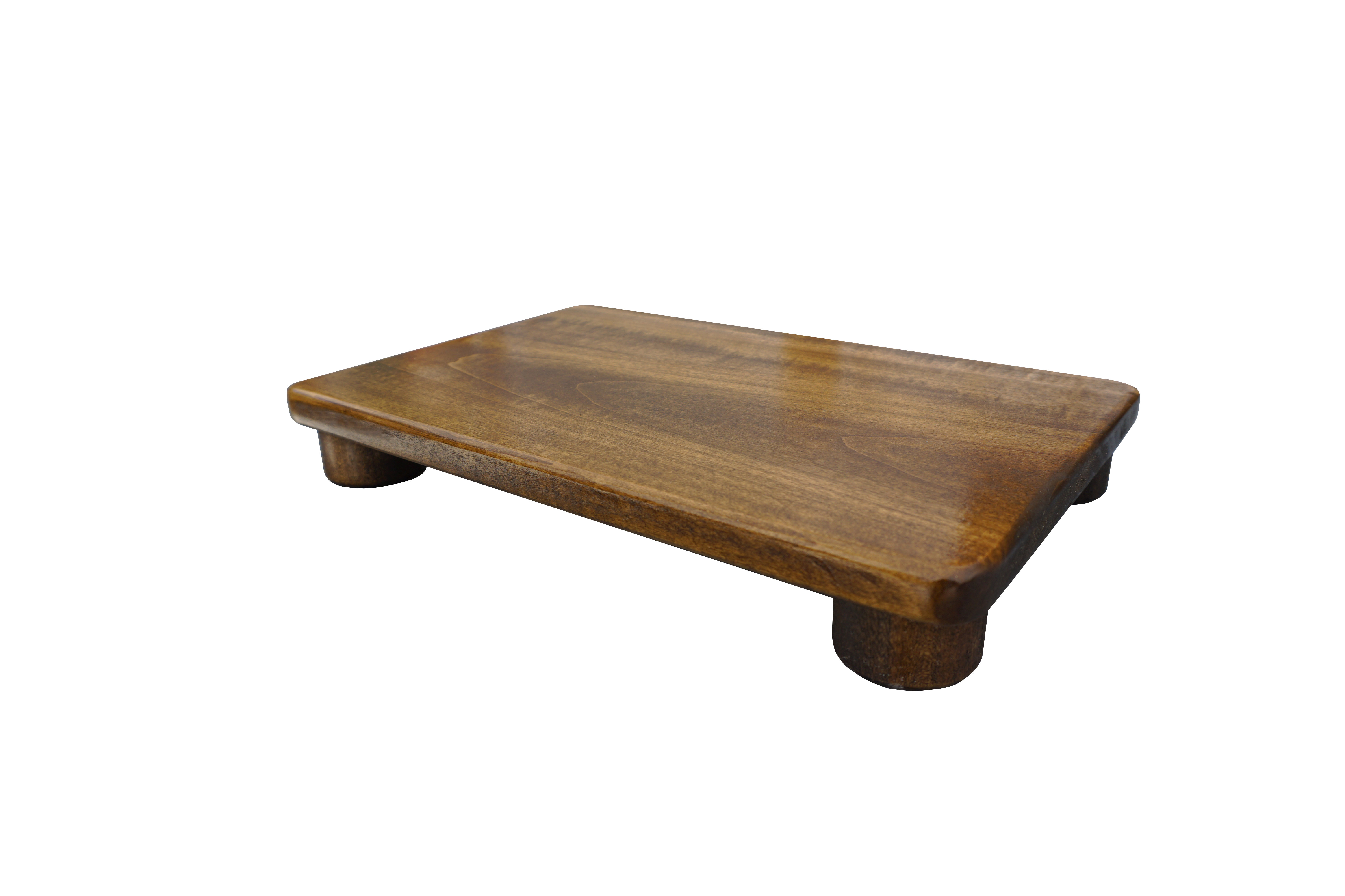 Millwood Pines Foot Stool, 2" Tall, Maple Stain, Square Legs | Wayfair