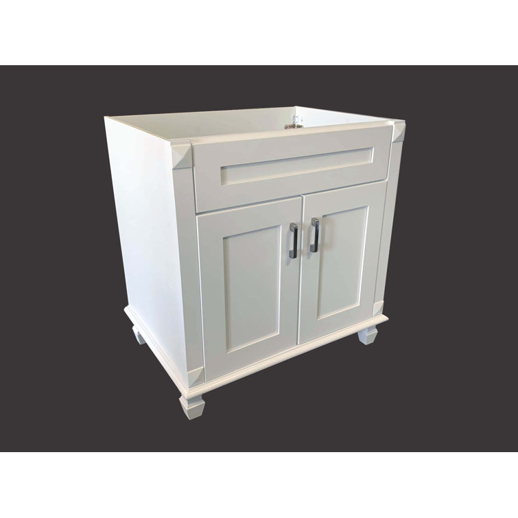 Niturra 30" Single Bathroom Vanity Base Only in White & Reviews | Wayfair