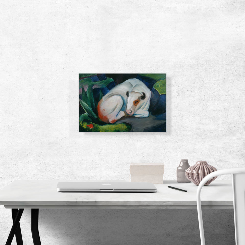 ARTCANVAS White Bull 1911 by Franz Marc - Wrapped Canvas Painting Print ...