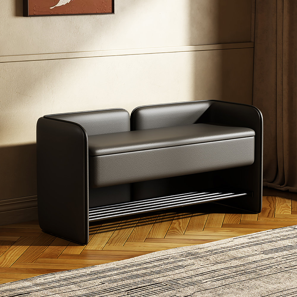 Liu's ink furniture 47.2in Shoe Changing Stool Shoe Storage Stool | Wayfair