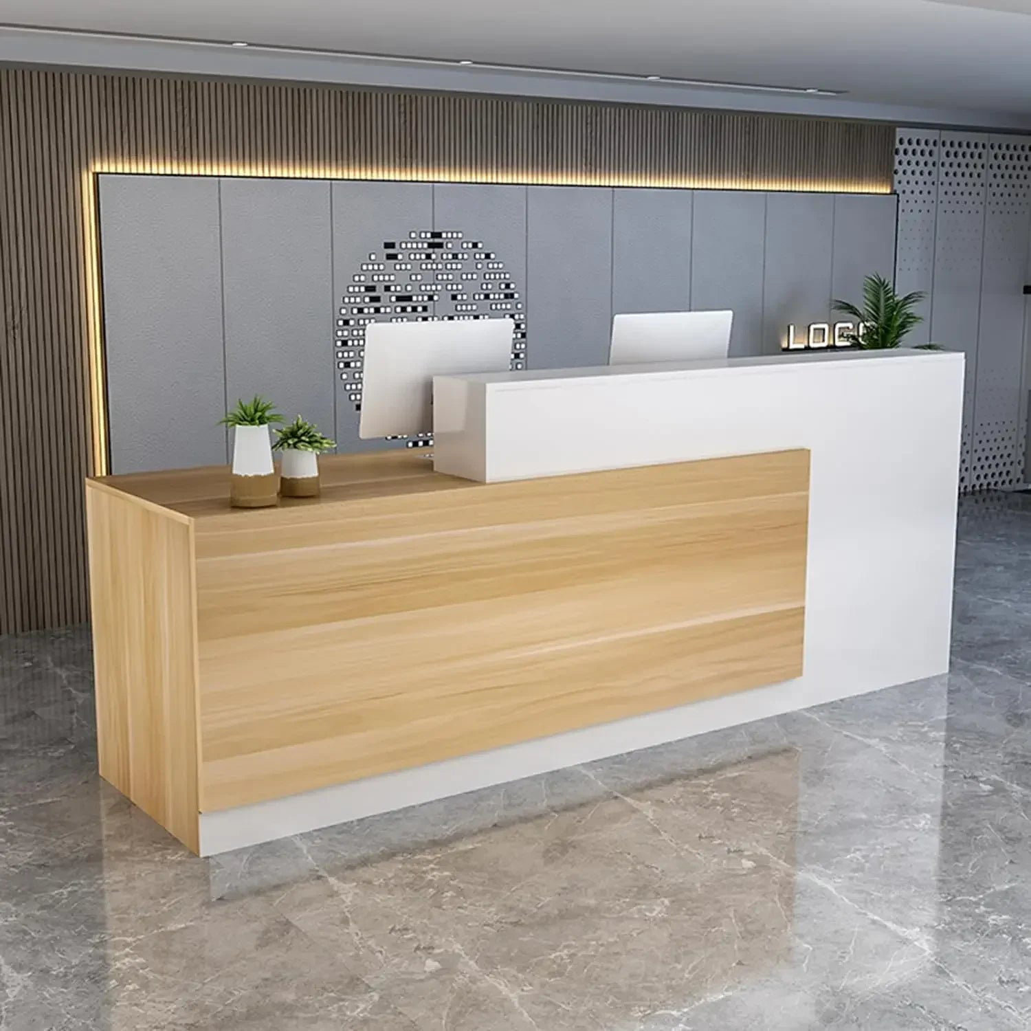 Glamour Furnishings Cashier Reception Desks And Counters - Wayfair Canada