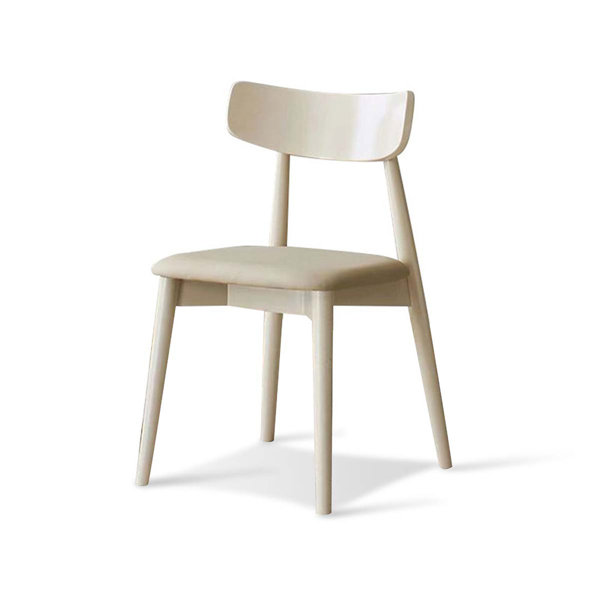 Corrigan Studio® 17.72" Crystal cream Cross Back side Chair(Set of 2 ...