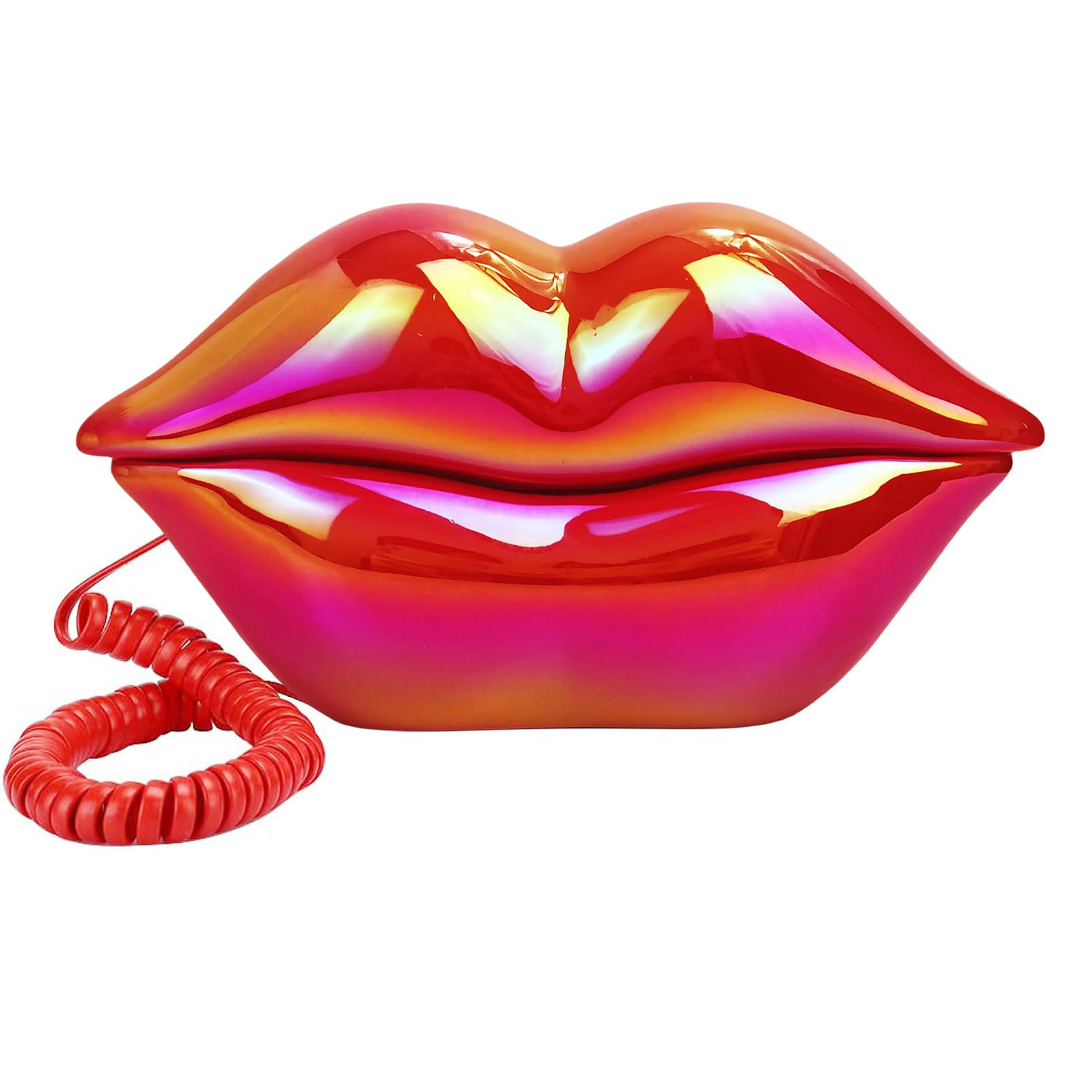 Dakota Fields Corded Landline Phones for Home Funny Novelty Lip Phone ...
