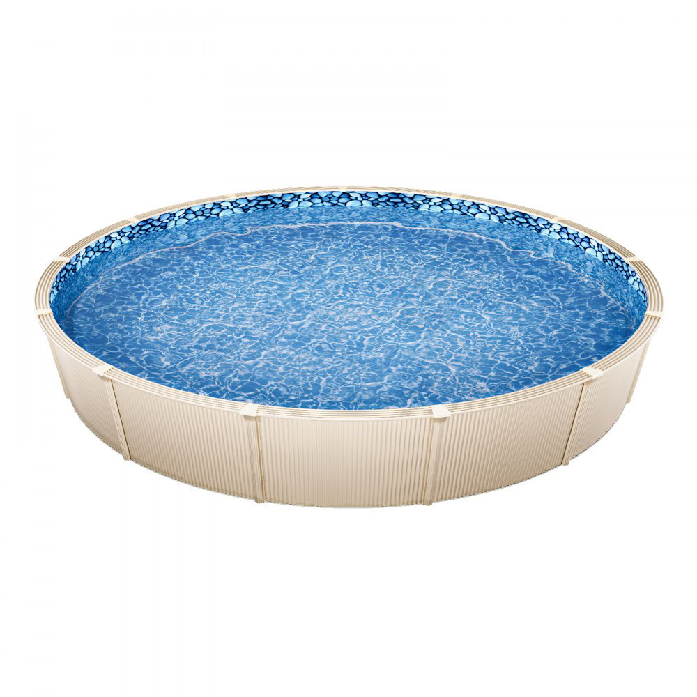 VEVOR Round Pool Liner 27ft Overlap Style Pool Liner 54in Wall Height ...