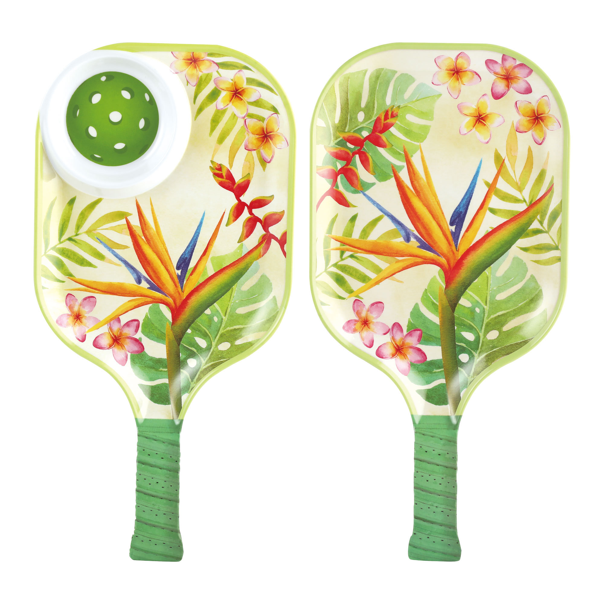 Bay Isle Home™ 15 3/4" Pickleball Paddle Tray S2, Bird Of Paradise ...