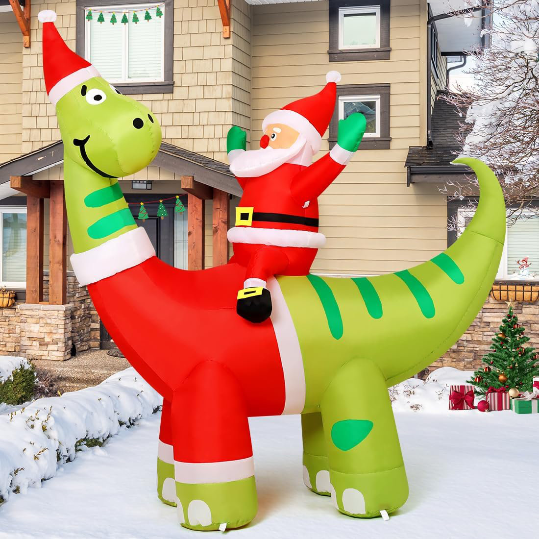 The Holiday Aisle® Christmas Inflatables 6 FT Tall Santa Claus ...