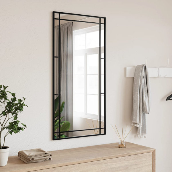 17 Stories Mirl Rectangle Metal Wall Mirror & Reviews | Wayfair.co.uk
