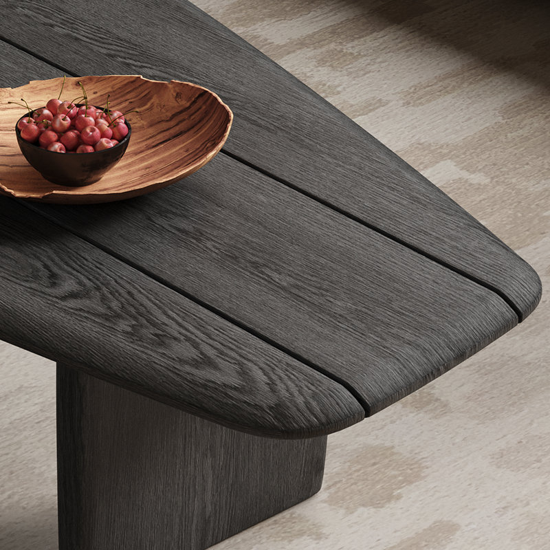 Ivy Bronx Pompilia Industrial Farmhouse Coffee Table - Modern Black ...