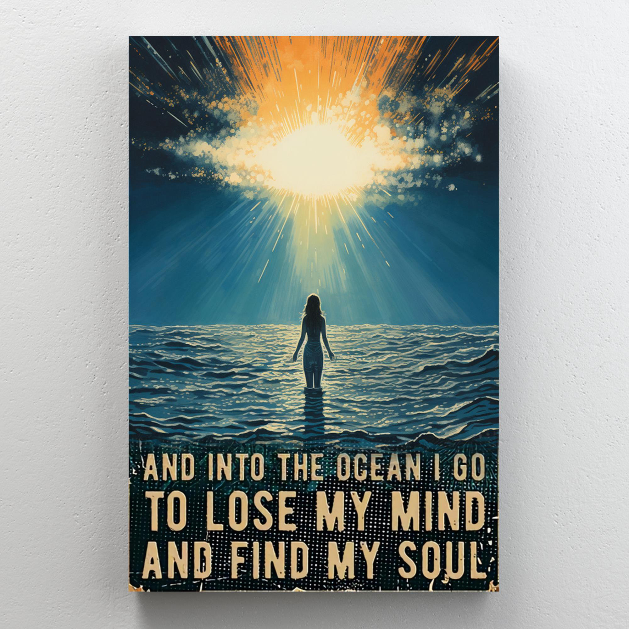 Trinx Korinthian And Into The Ocean I Go On Canvas Graphic Art | Wayfair