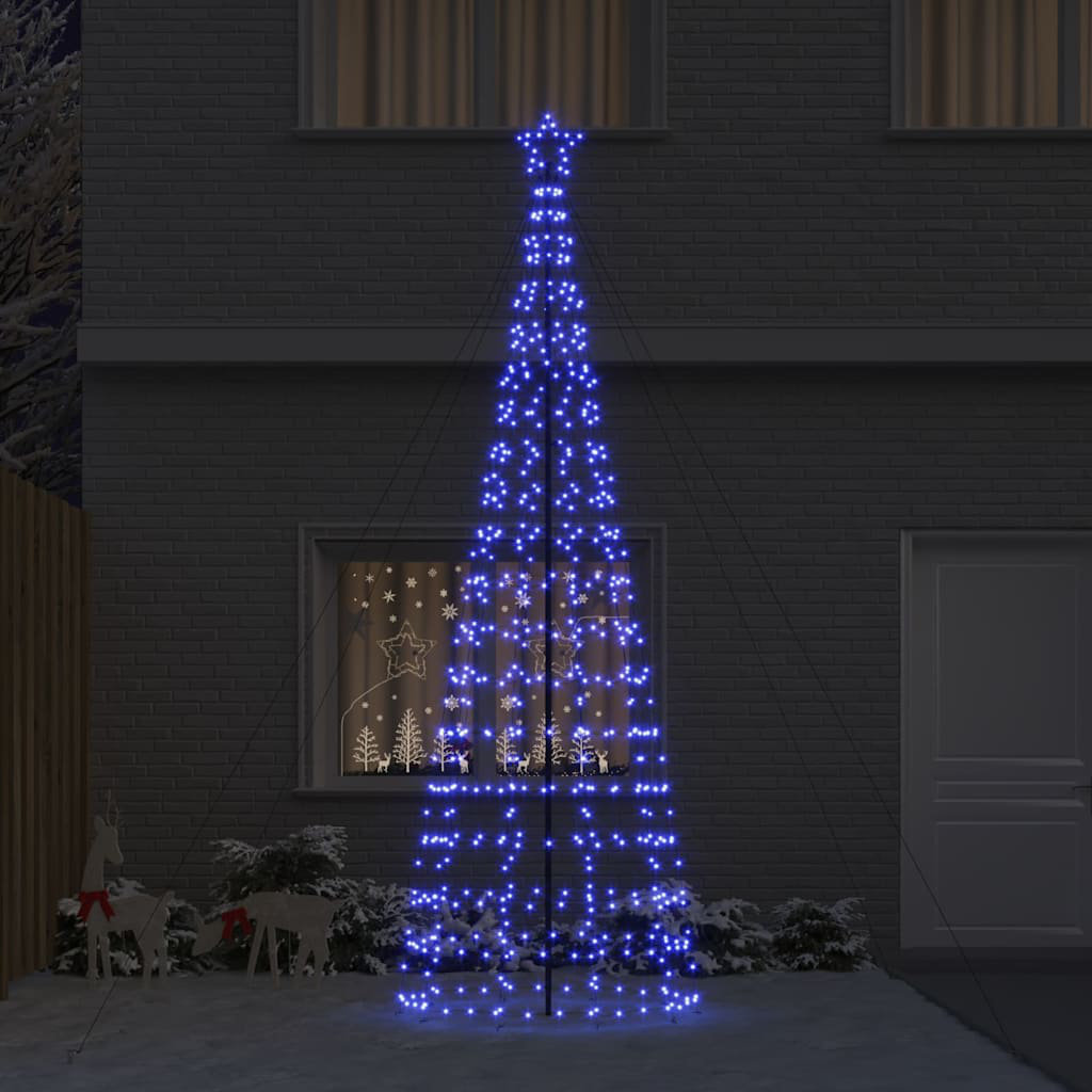 Metro Lane LED Christmas Tree with Ground Spikes 400 cm Iron | Wayfair ...