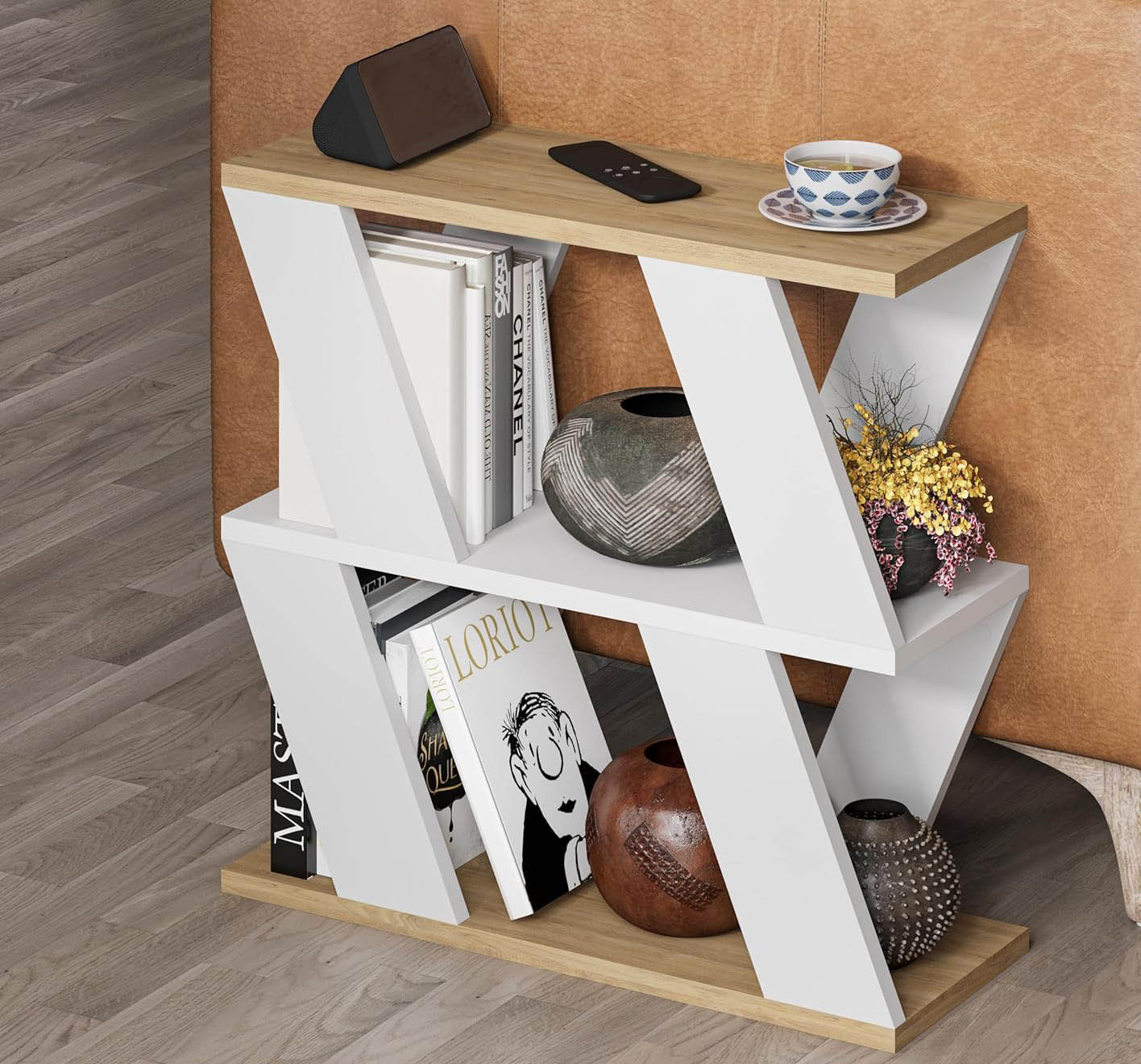 Brayden Studio Narrow Side Table With 2 Storage Shelf | Wayfair.co.uk
