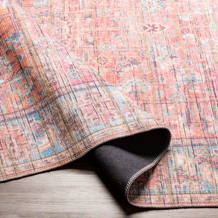 Mistana™ Sheryl Rose/Blue Rug & Reviews | Wayfair