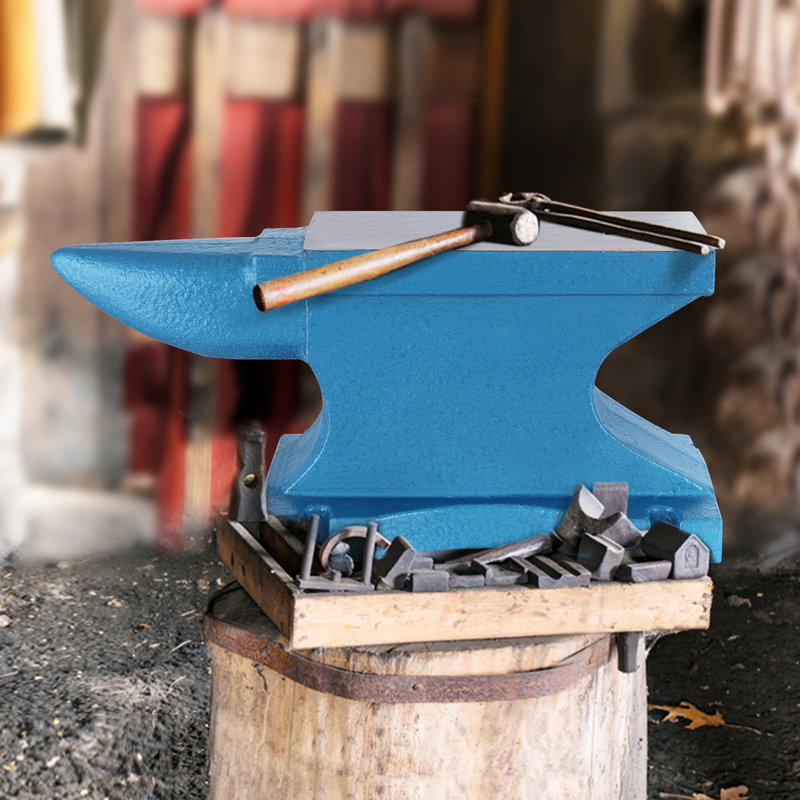 Williston Forge Single Horn Anvil 55Lbs, Anvil Blacksmith Withstands ...