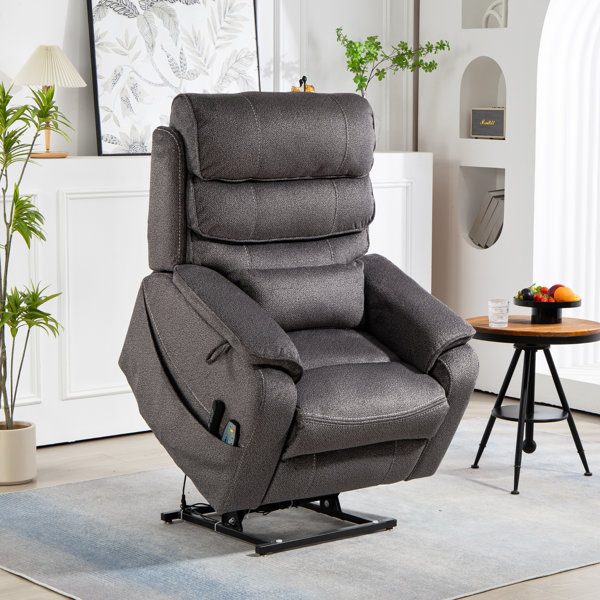 Latitude Run® Oversized Lift Chair Lay Flat 74.8" Length, Large Power ...