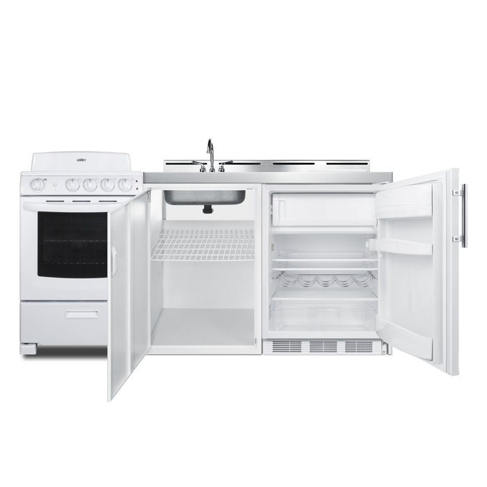 Summit Appliance All-In-One Combo Kitchens 5.1 Cubic Feet Kitchenette ...