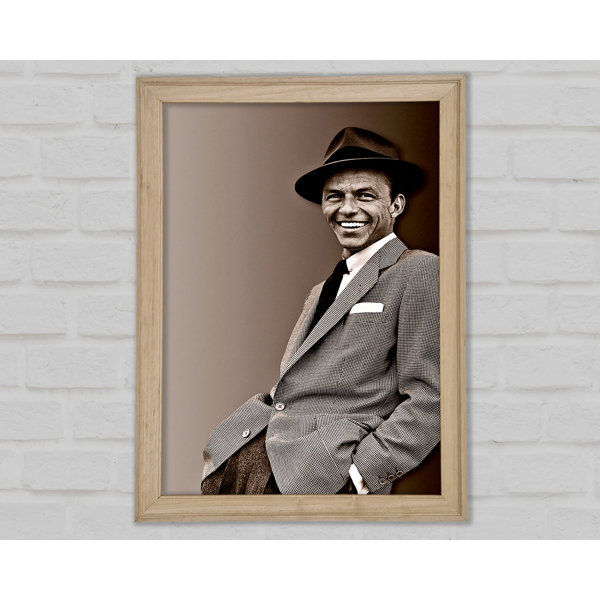 Ebern Designs Frank Sinatra Sepia - Single Picture Frame Art Prints ...