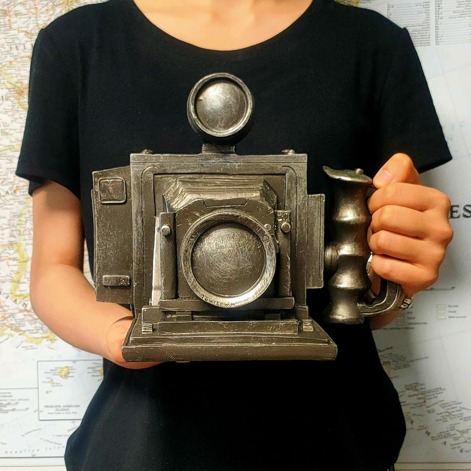 Trent Austin Design® Vintage Camera Model Silver Gray Camera Replica ...