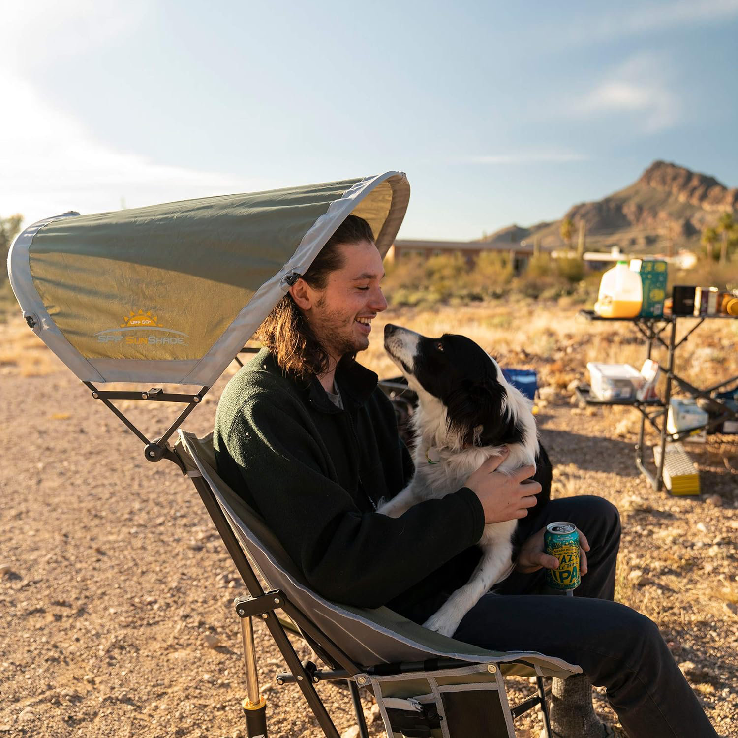 Textiles Hub Pod Rocker Outdoor Rocking Chair With Sunshade Canopy ...