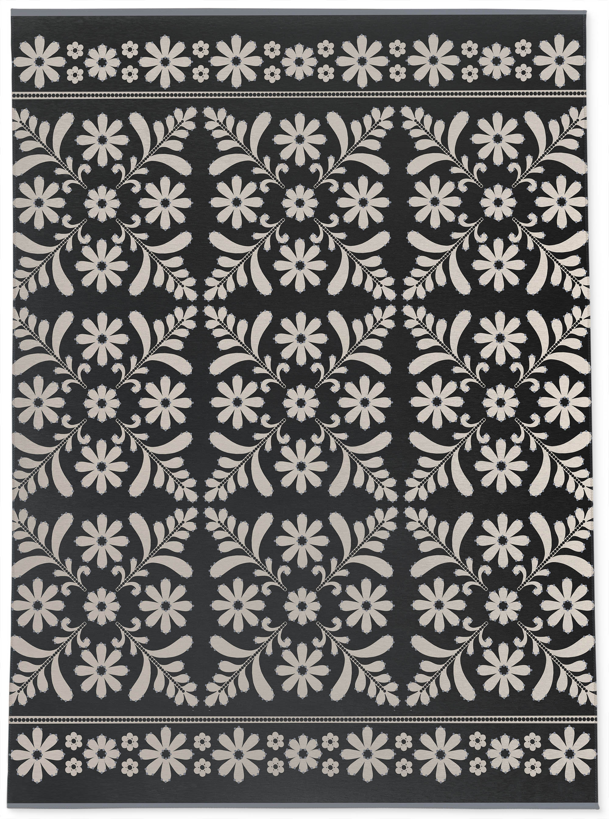 KAVKA DESIGNS Floret Charcoal Kitchen Mat - Wayfair Canada