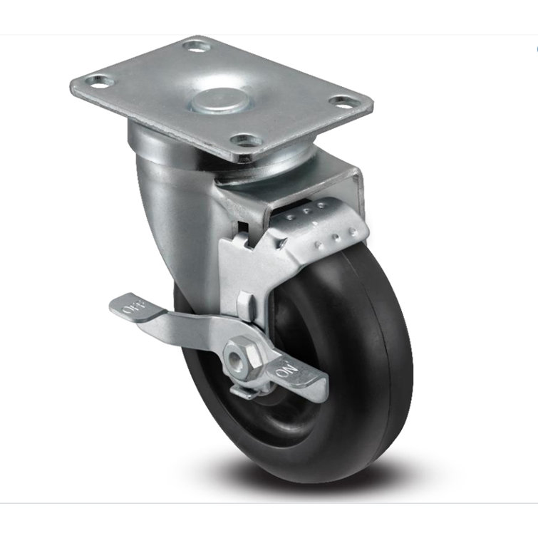 FixtureDisplays Top Plate Swivel Polyolefin (POD) Wheel Castor 300 lbs ...