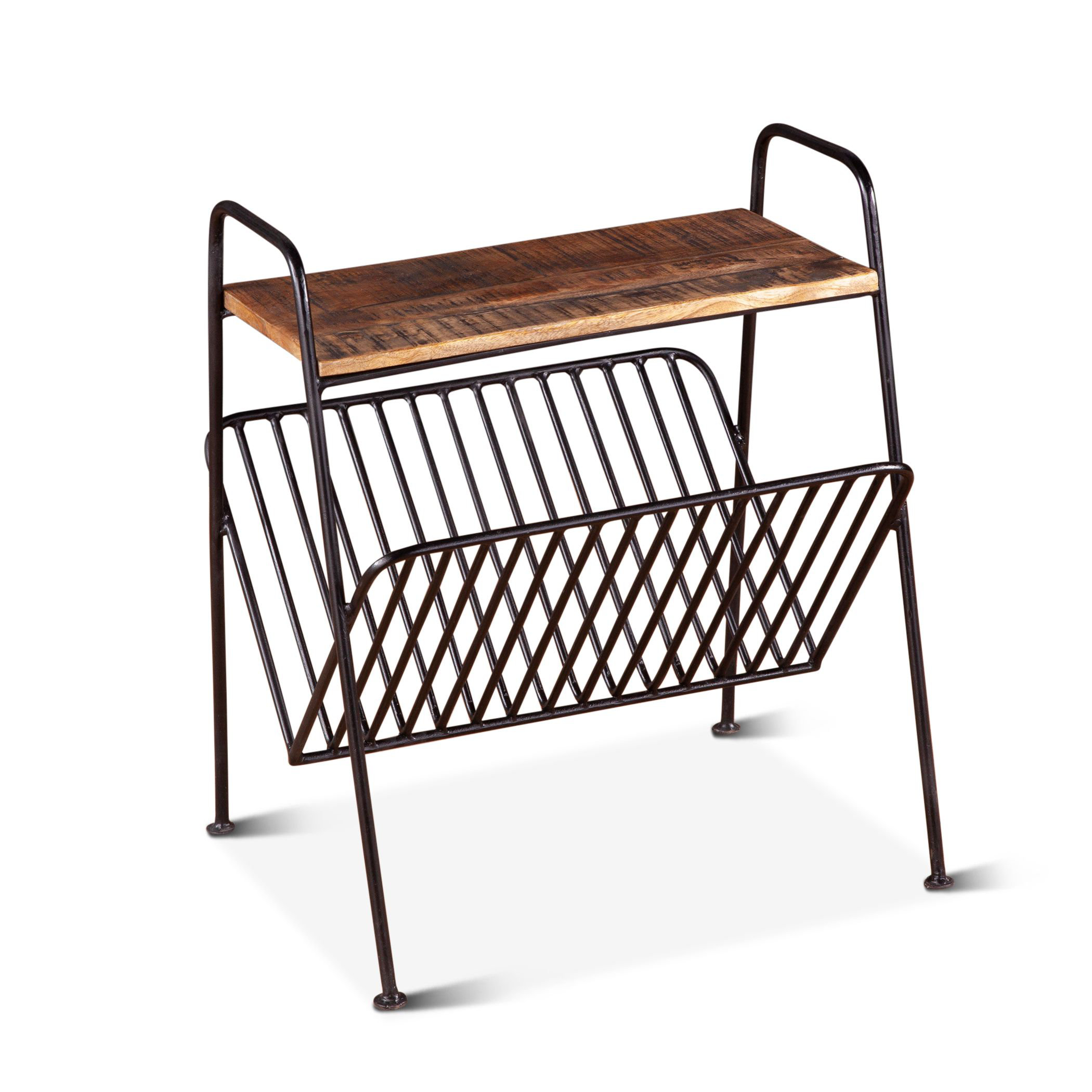 17 Stories Deklin Free Standing Magazine Rack | Wayfair