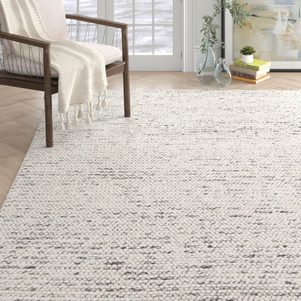 Joss & Main Amalda Flatweave Ivory Rug & Reviews | Wayfair