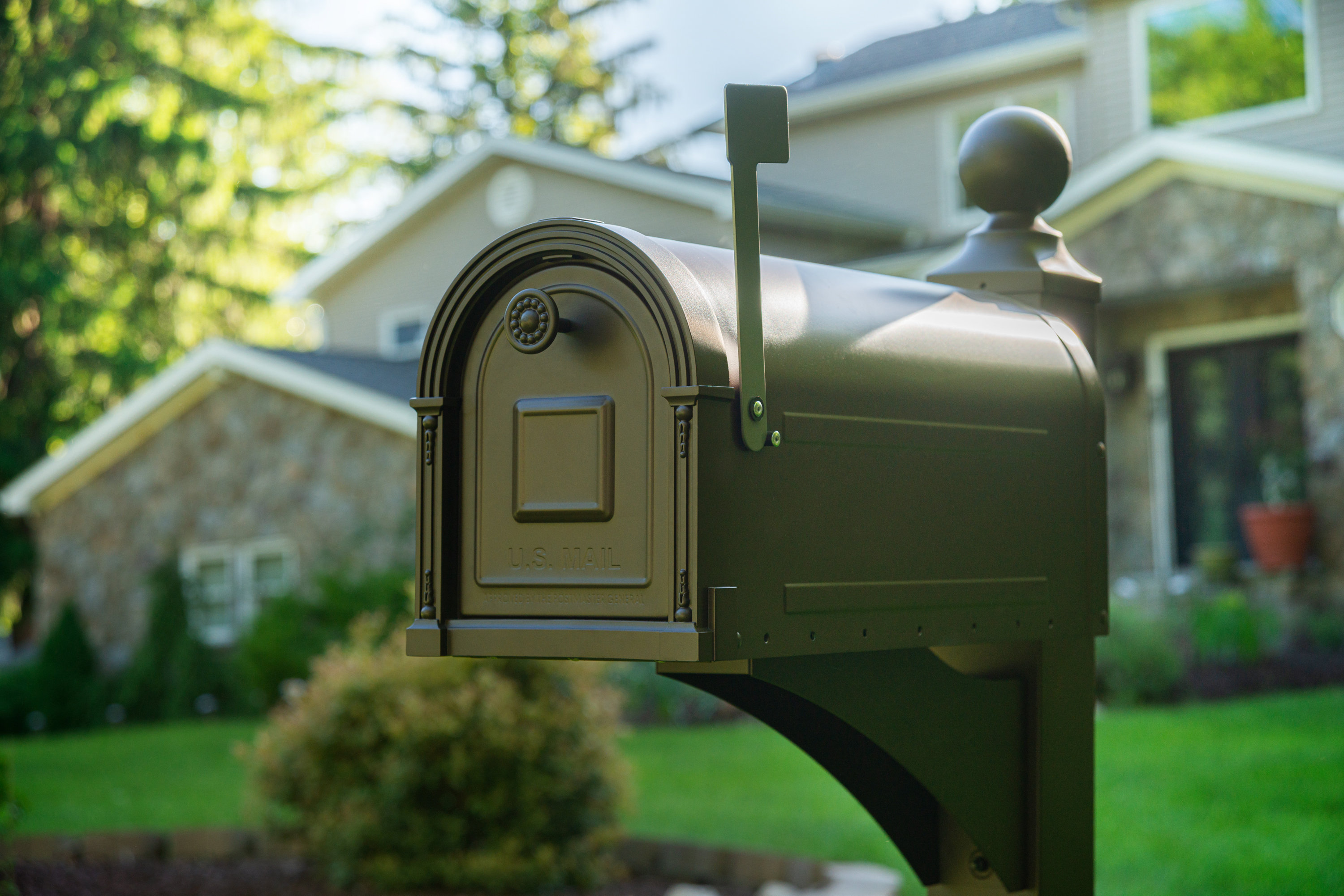 Architectural Mailboxes Garrison Post Mounted Mailbox & Reviews ...