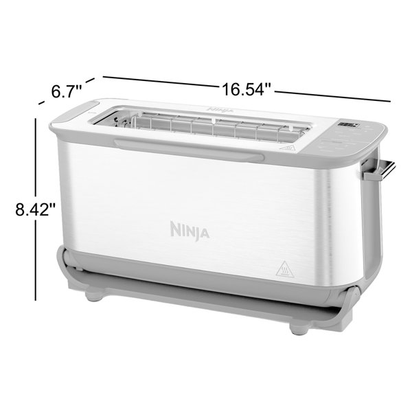 Ninja Foodi 2-in-1 Flip Toaster, 2-Slice Capacity, Compact Toaster Oven ...