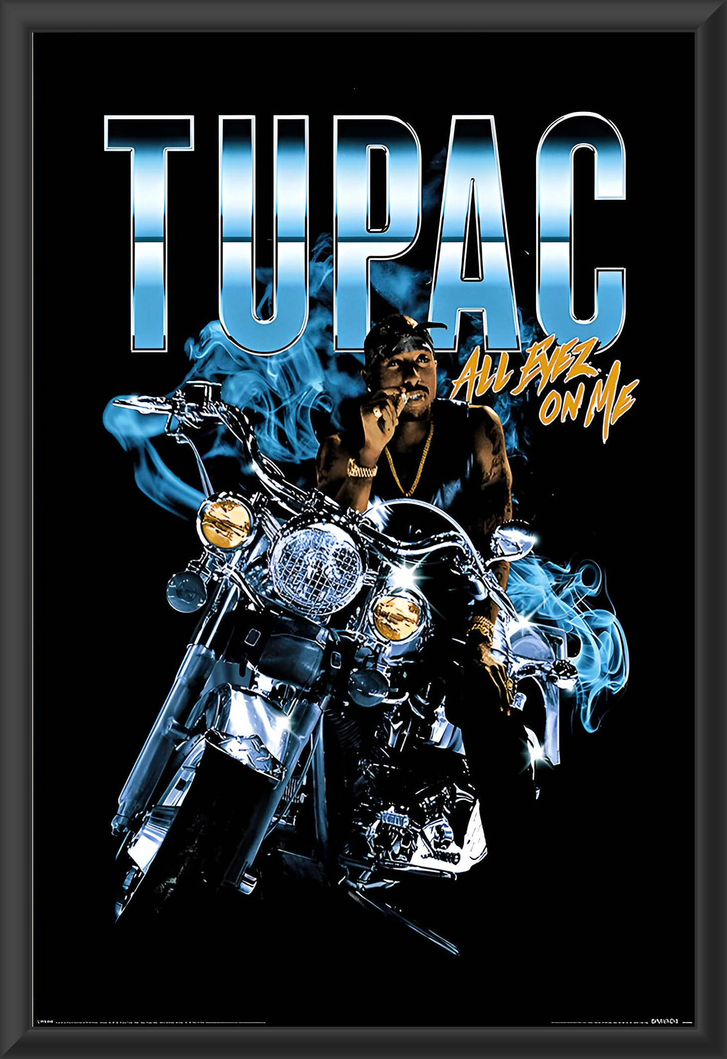 Ebern Designs " Tupac - Motorcycle All Eyez On Me " | Wayfair