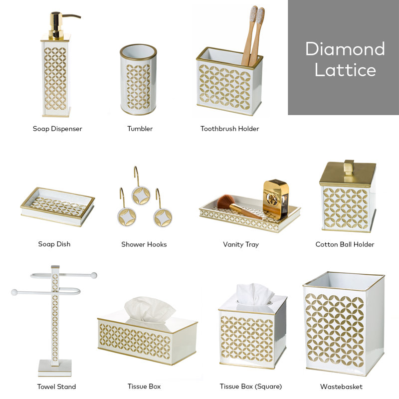 Creative Scents Diamond Lattice Square Tissue Box Cover & Reviews | Wayfair