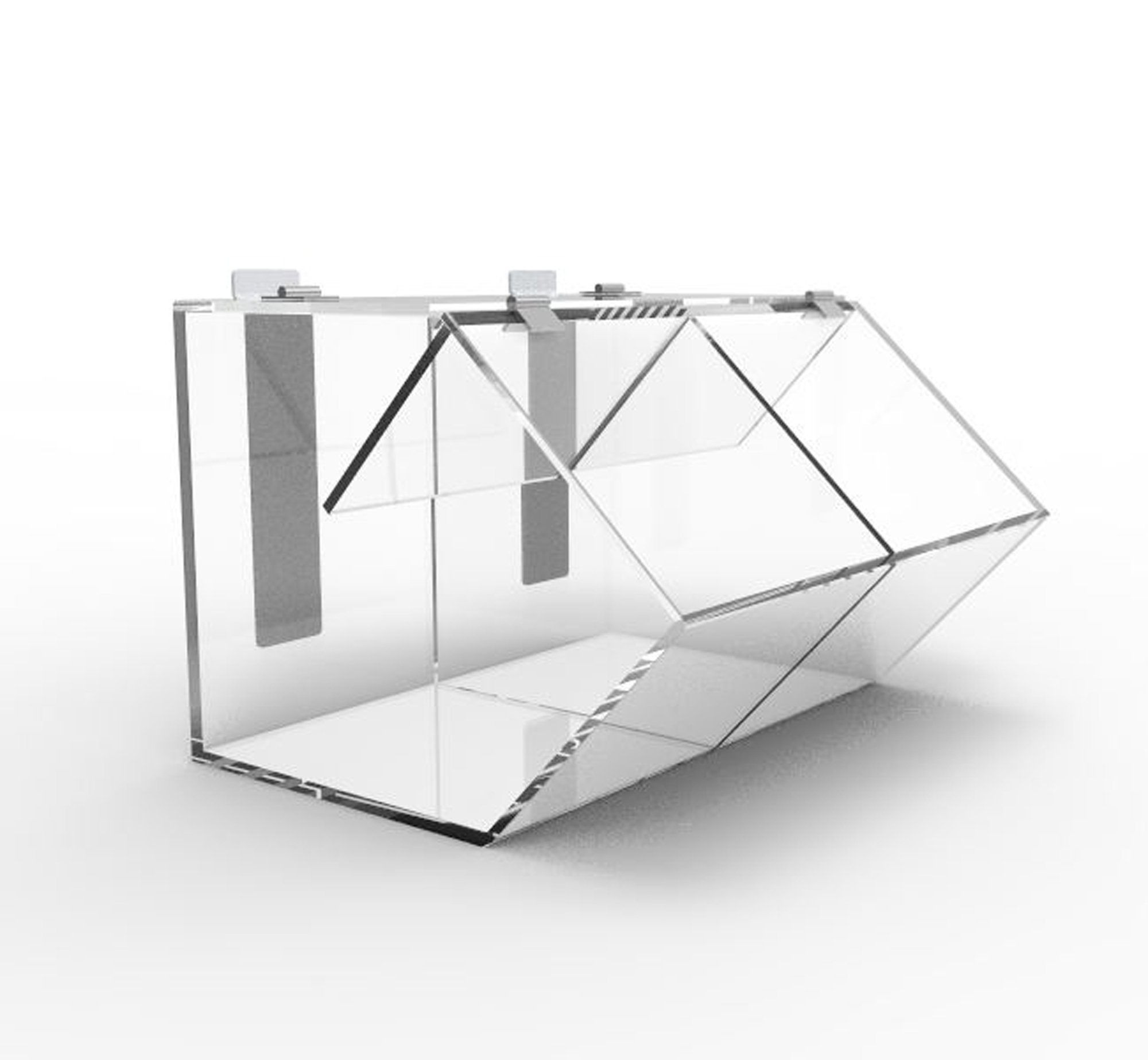 Prep & Savour Clear Acrylic Candy Bin with Transparent Plexiglass Candy ...