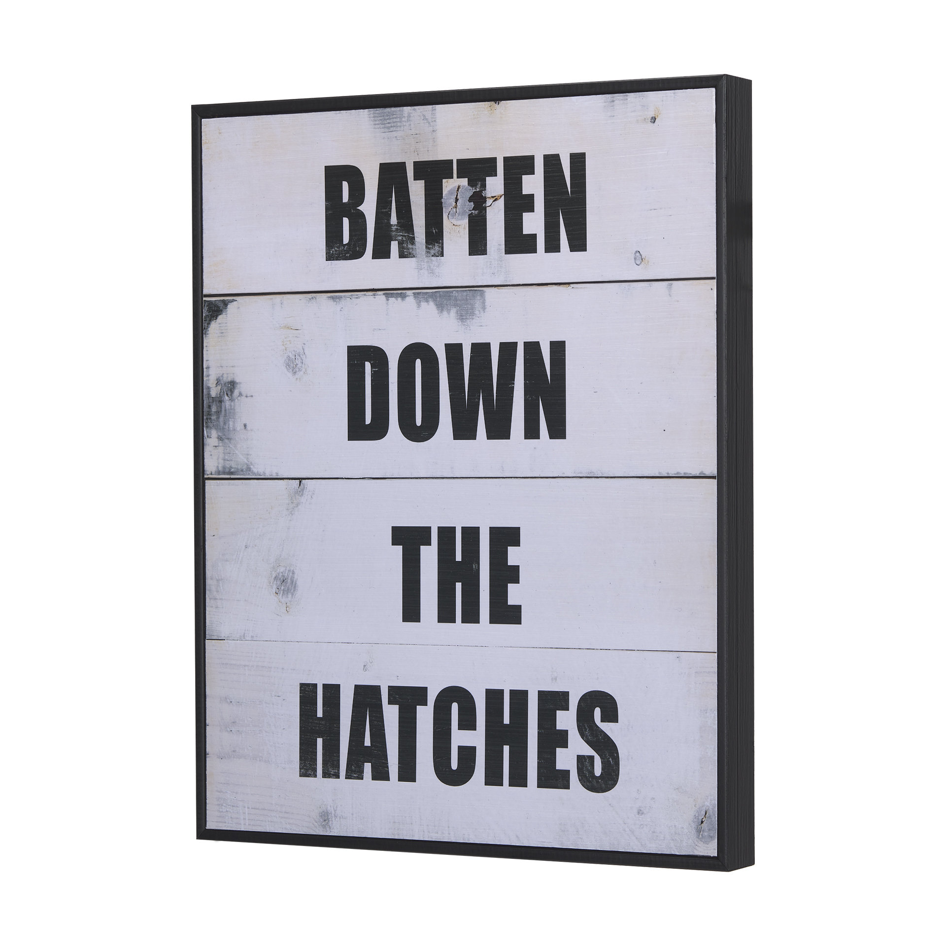 Gracie Oaks Batten Down The Hatches a Hand Embelished Textured Framed ...