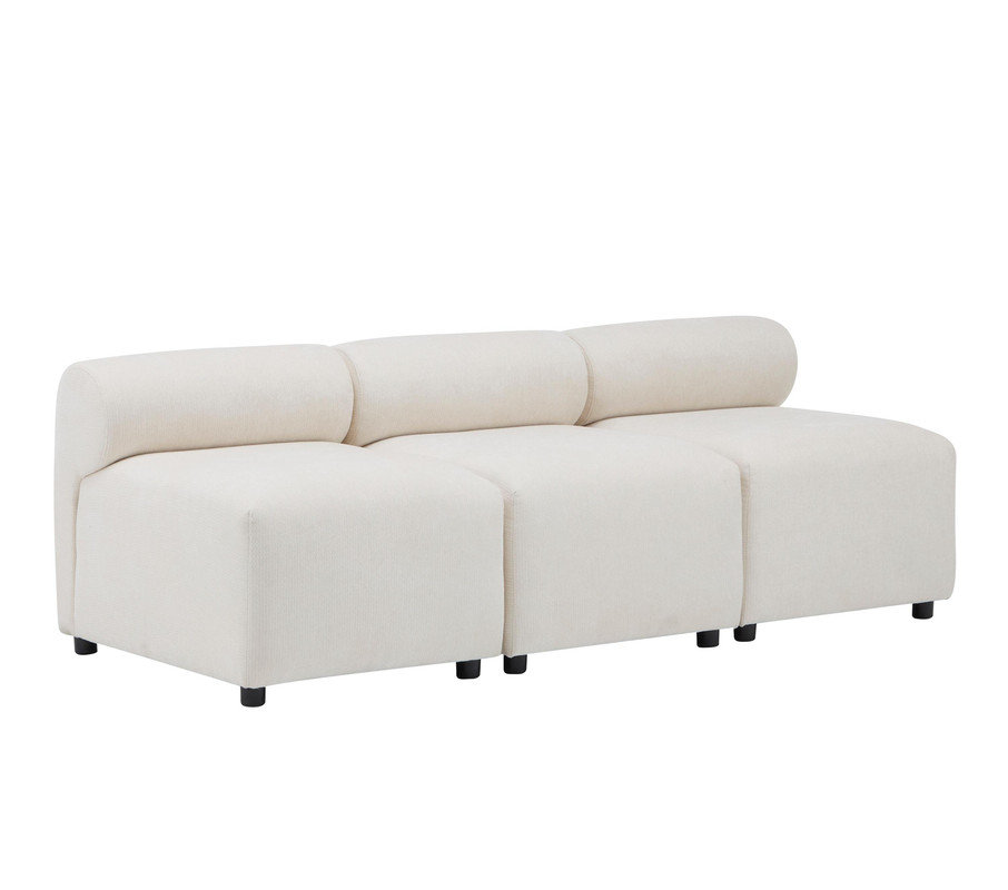 Latitude Run® 78" Armless 3-Piece 3-Seater Modular Sectional Sofa | For ...