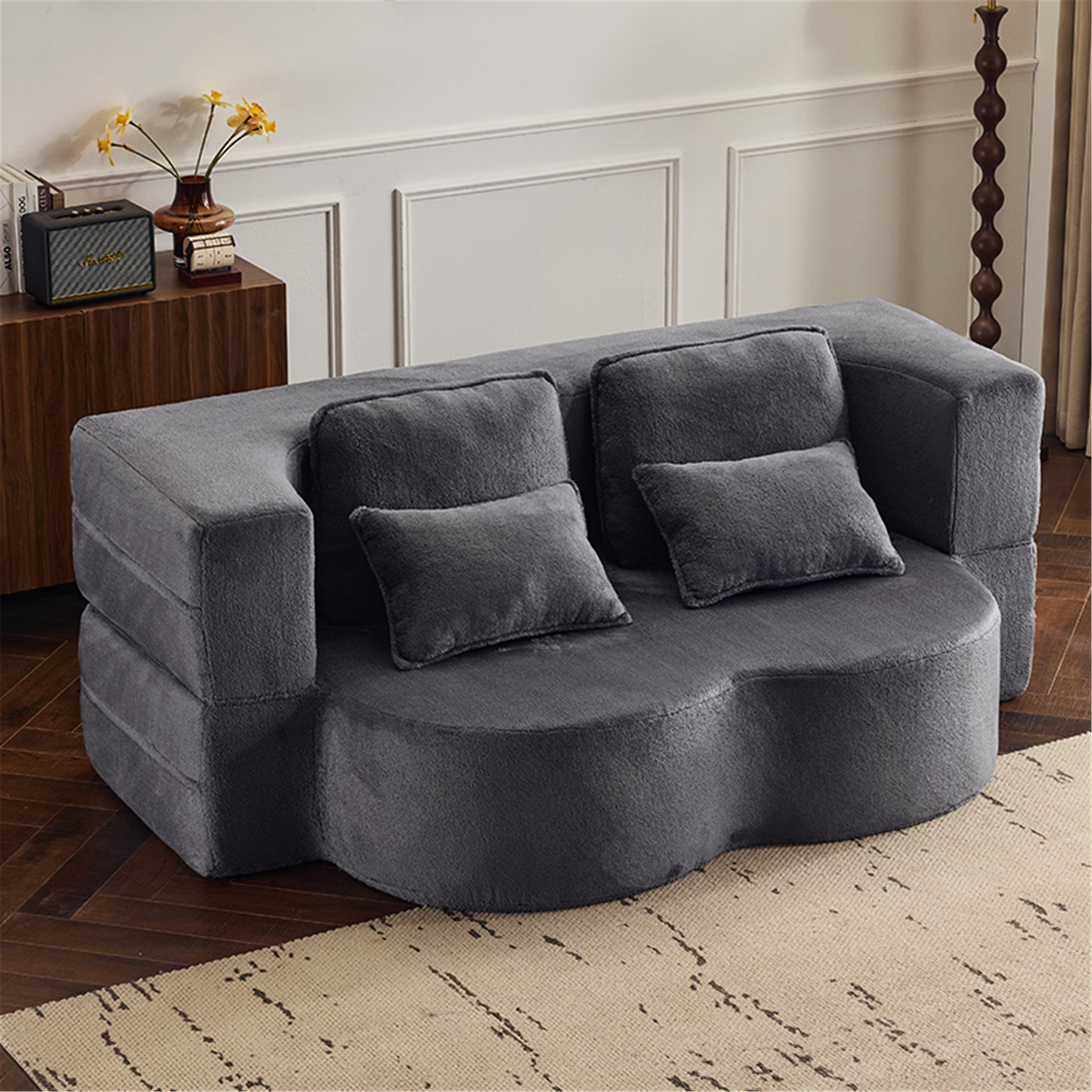 Wrought Studio™ Luxury Sleeper Sofa Bed with Soft Cushion - Ultimate ...