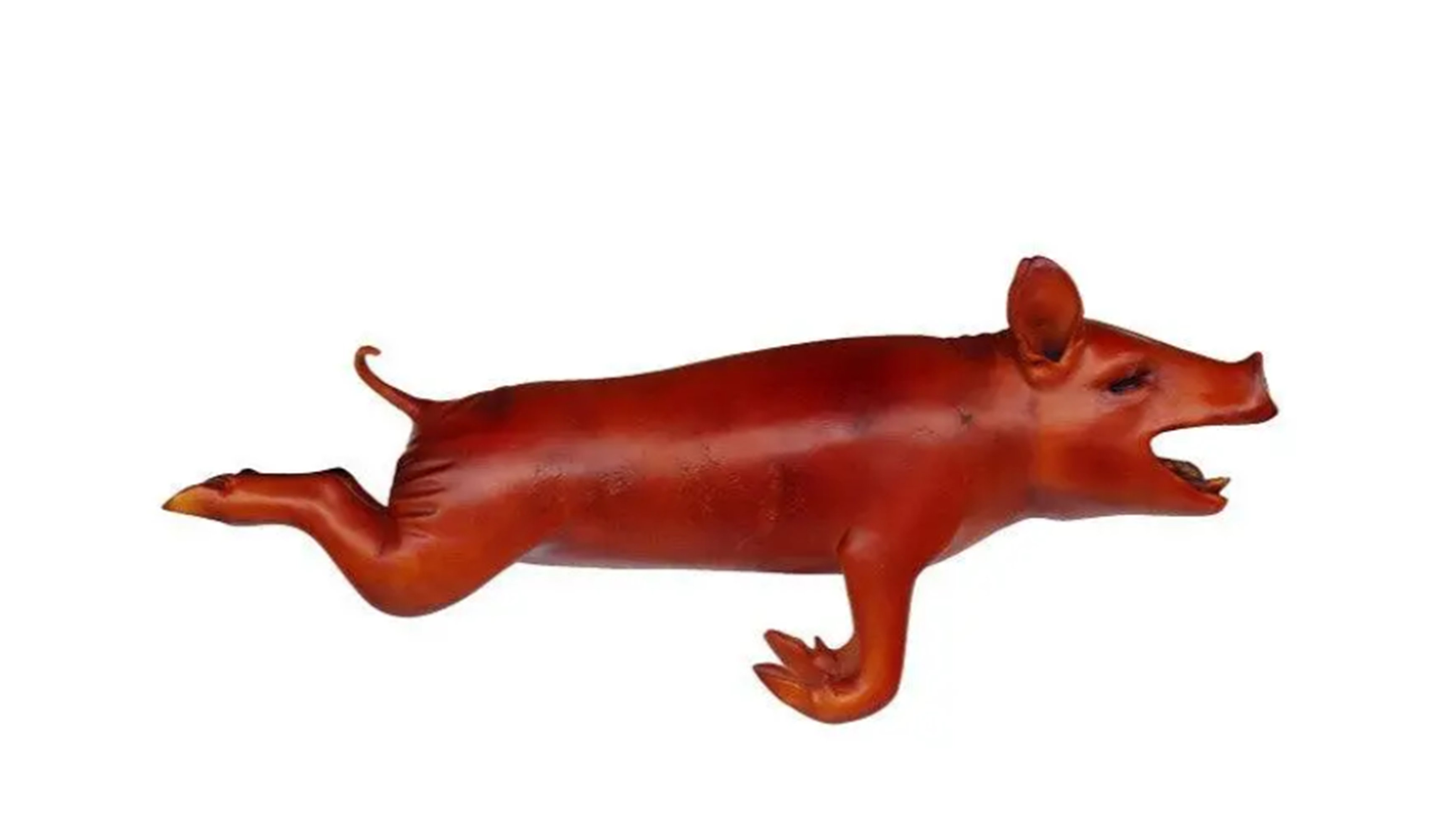 Rosalind Wheeler Brusch Roasted Pig Statue | Wayfair