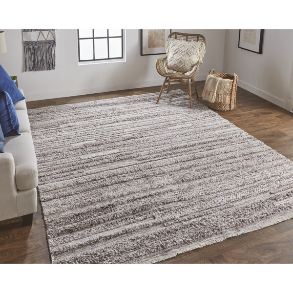 17 Stories Performance Striped Indoor Rug | Wayfair