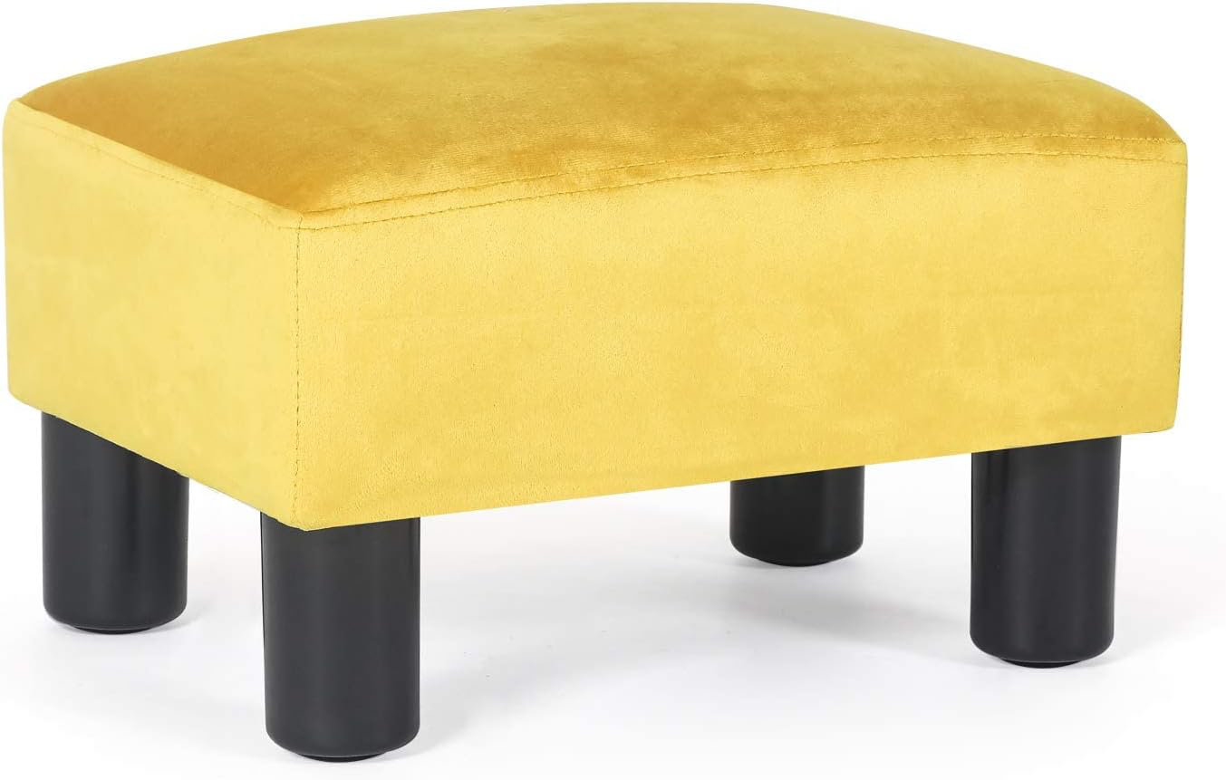 Latitude Run® 15X8.7 Inch Small Ottoman Footstool- Mordern Soft Fabric ...