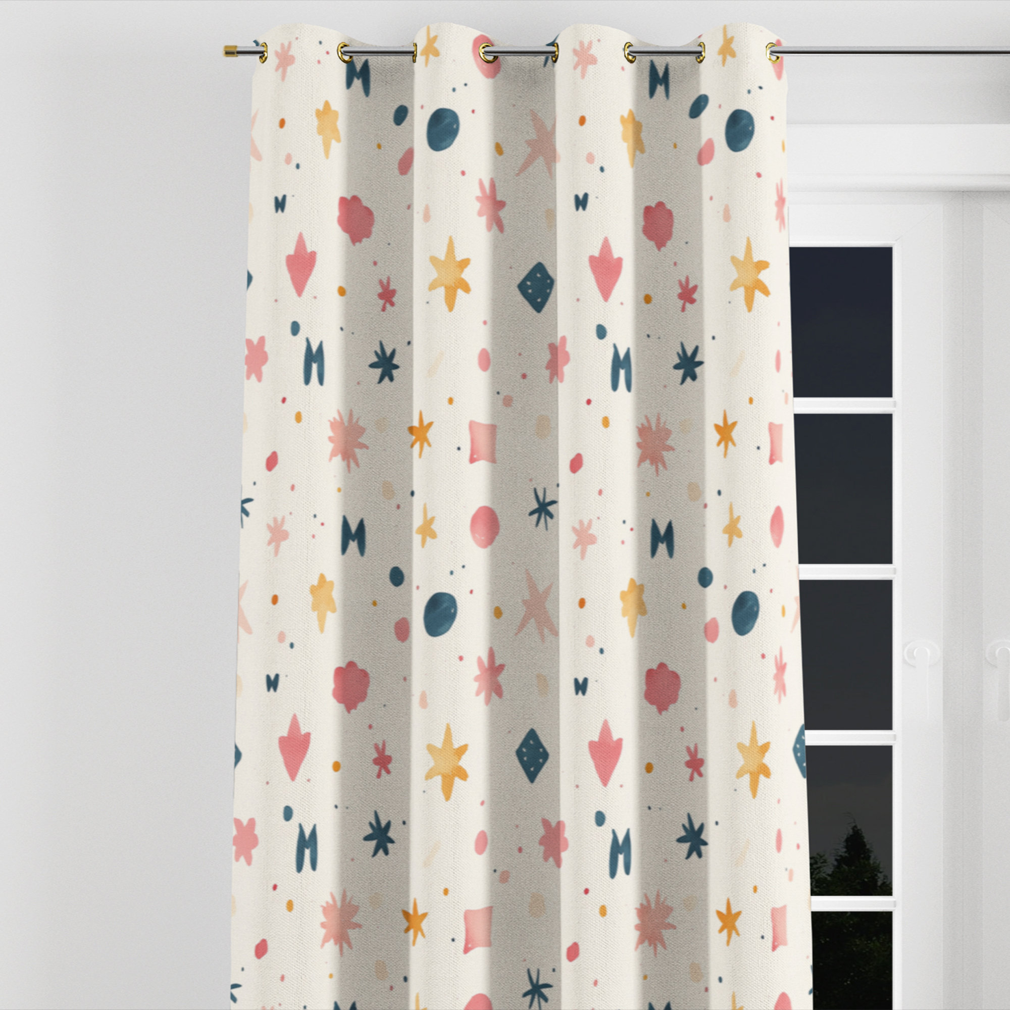 East Urban Home Girls Empowerment Curtain panels - Typography Girl ...