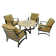 Rosalind Wheeler AVIGNON 110cm COFFEE Table with 4 WINDSOR DELUXE ...