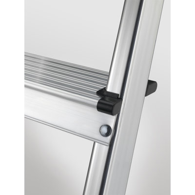 Hailo USA Inc. Hailo L60 4-Step Aluminum Step Ladder with 330 lb. Load ...