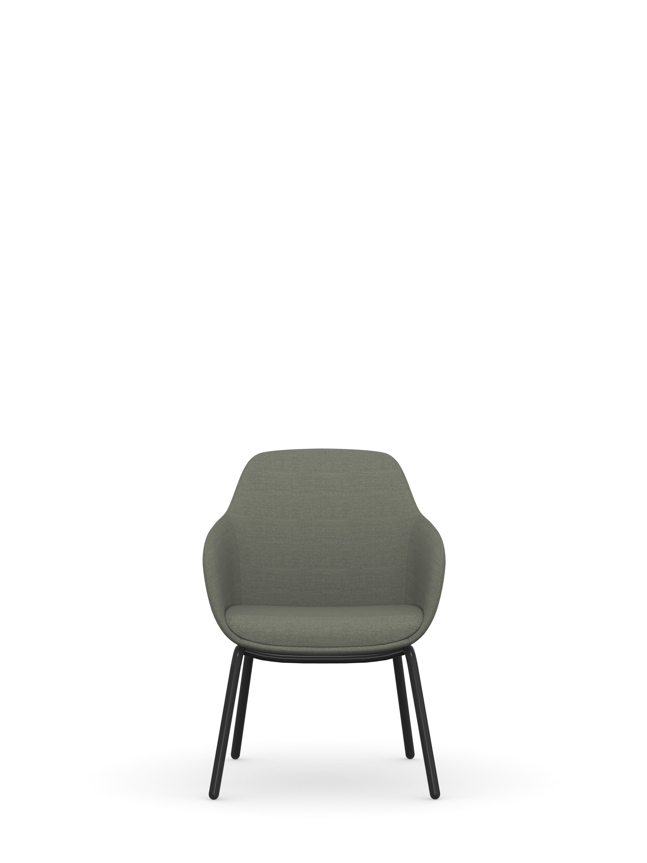 9to5 Seating Lilly Upholstered Armchair with Metal Legs from 9to5 ...