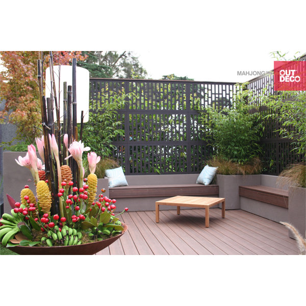 OUTDECO 48'' H x 24'' W Brown Composite Fencing | Wayfair