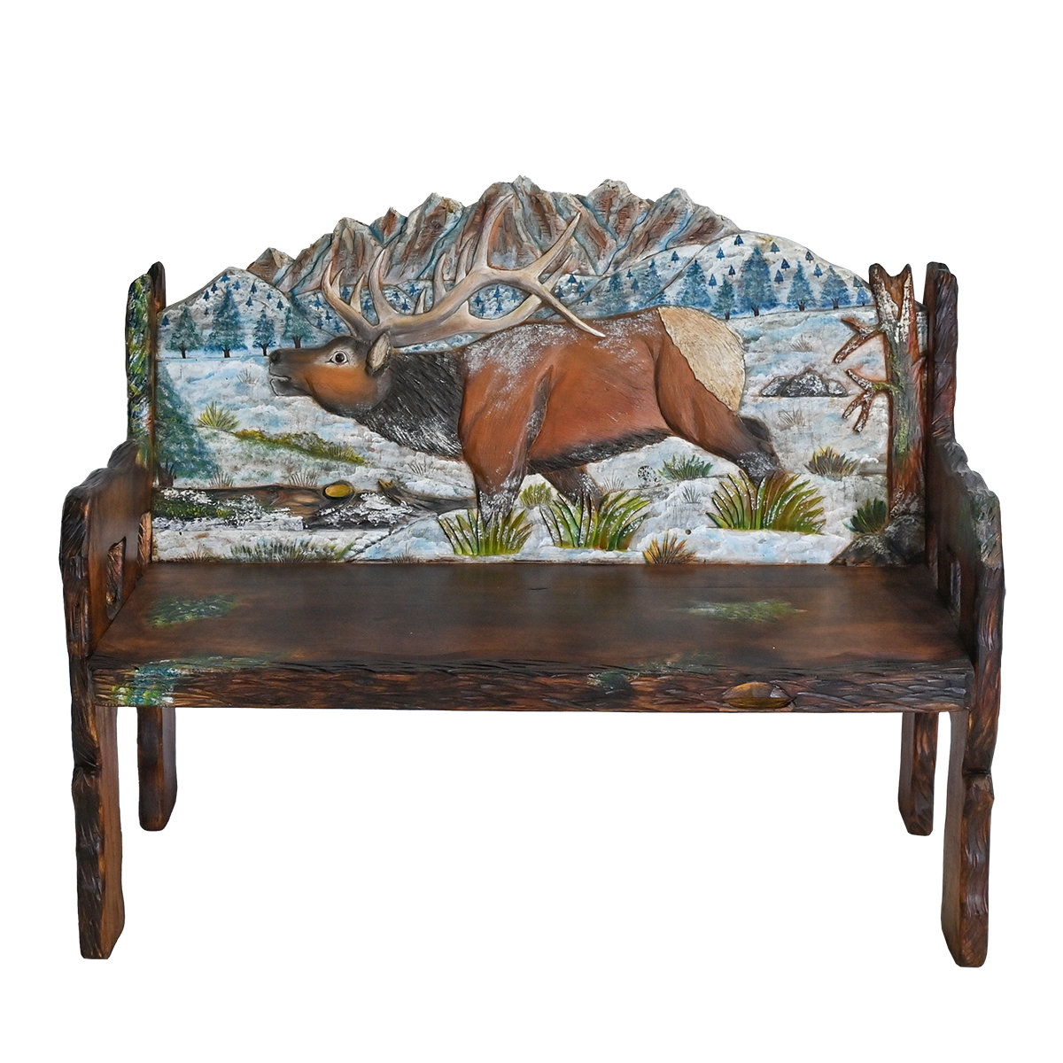Loon Peak® Timberland Moose Bench | Wayfair